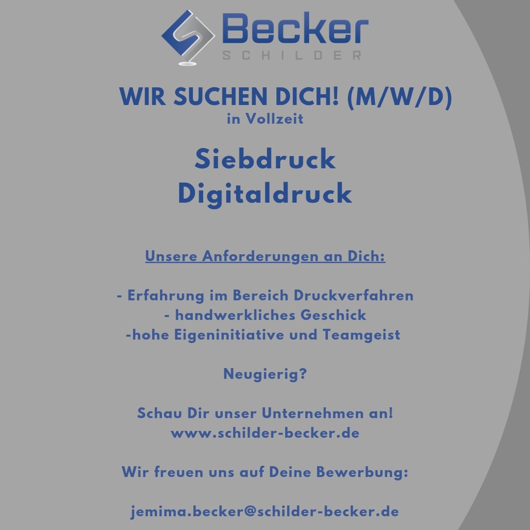 Karriere bei Schilder Becker